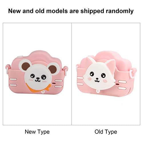 Kids Photo Video Camera, Multifunctional High Definition Kids Cartoon Camera Toy 2MP 2 Inch Screen for Gifts for Children (Single Shot Pink)