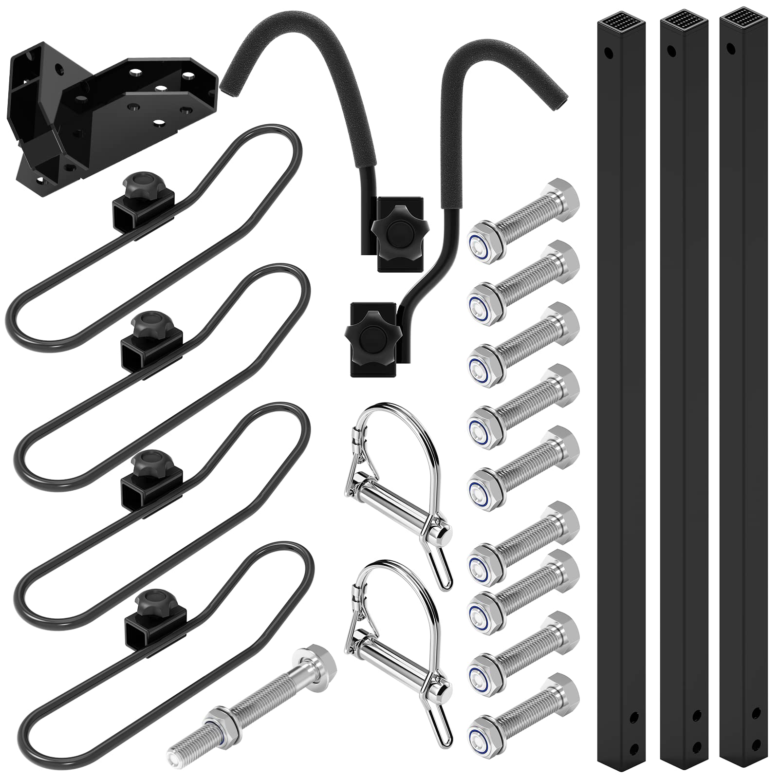 MKING Bike Rack,Platform Style Bike Rack, Foldable Bicycle Car Racks Smart Tilting Wobble, Adjustable Bicycle Carrier Rack Suitable for Trailer, SUV, RV, Sedan