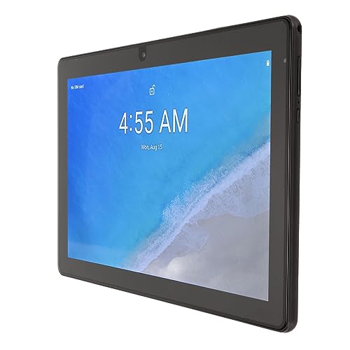 Kufoo Black Tablet, 4G LTE Internet ROM 512GB 8MP 16MP Mini Tablet for Office (US Plug)