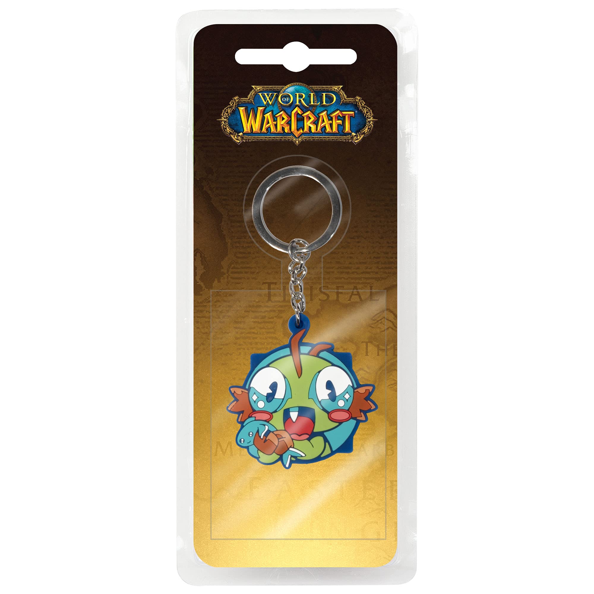 JINX World of Warcraft Too Cute Murloc Rubber Key Chain, Multi-Colored, 2.25"