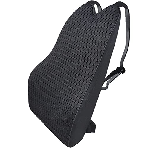 KIFRAL Neck Pillow Car Waist Back Pillow Memory Foam Car Seat Lumbar Cushion Pillows Soft Back Support for Office Chair with Adjustable Straps