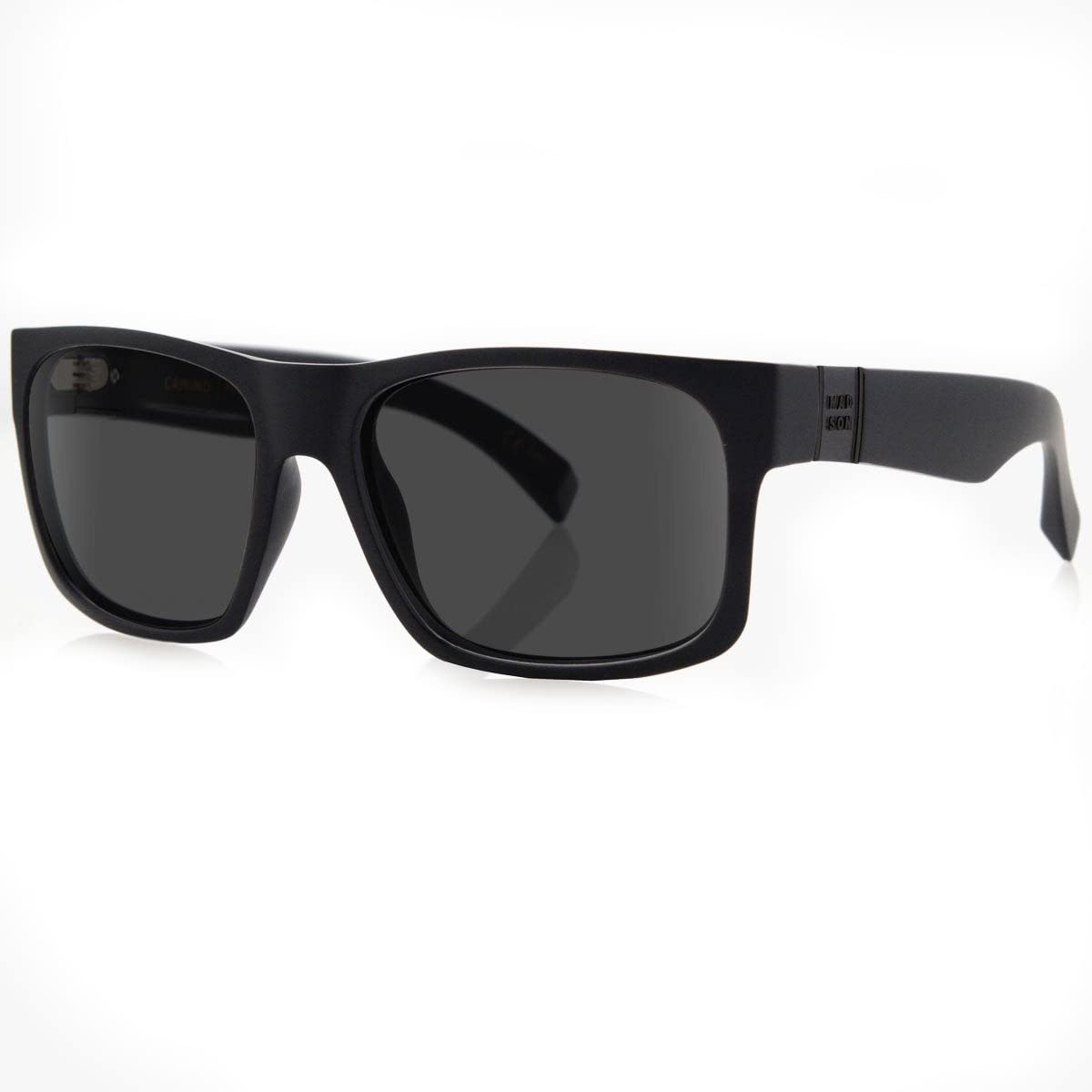 MAD SON Camino Black on Black/Grey Polarized Sunglasses - Men's, UV ProtectionâŚ