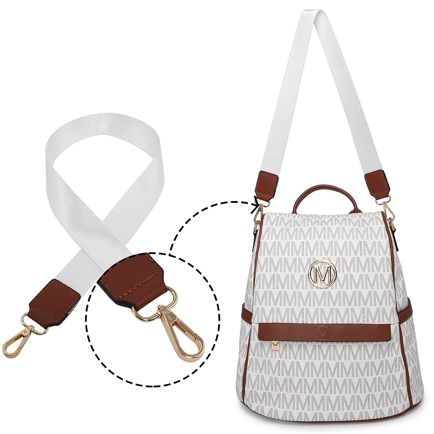 MKP Women Fashion Backpack Handbags with Matching Wallet