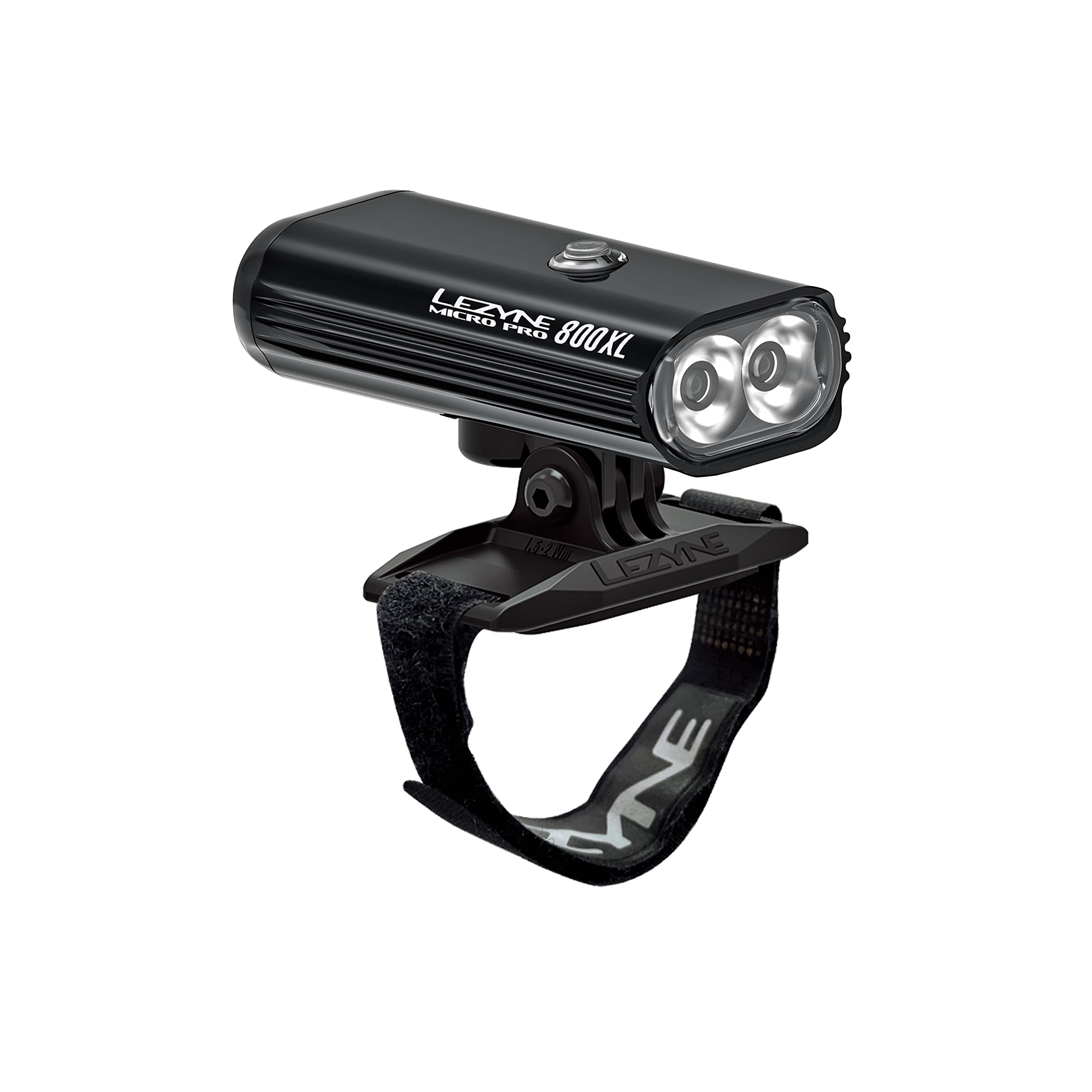 LEZYNE Helmet Micro Drive 800XL Bicycle Helmet Light, Durable CNC Aluminum, Bright 800 Lumens, USB Rechargeable, 87 Hour Runtime, Daytime Flash, Bike Headlight