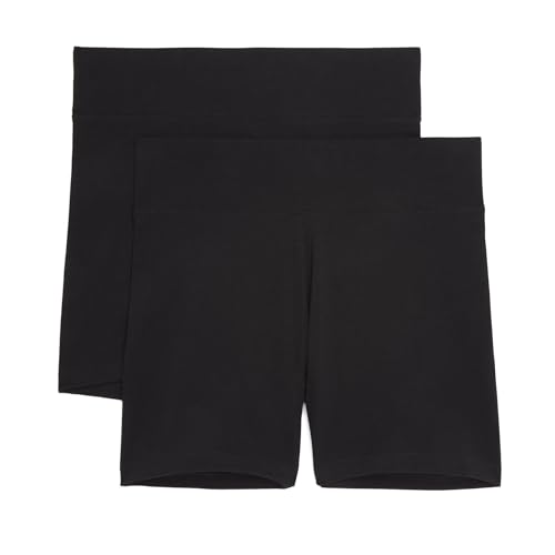 Jockey Womens 2 Pack Bike 5'' Casual Shorts, Deep Black/Deep Black, X-Large US
