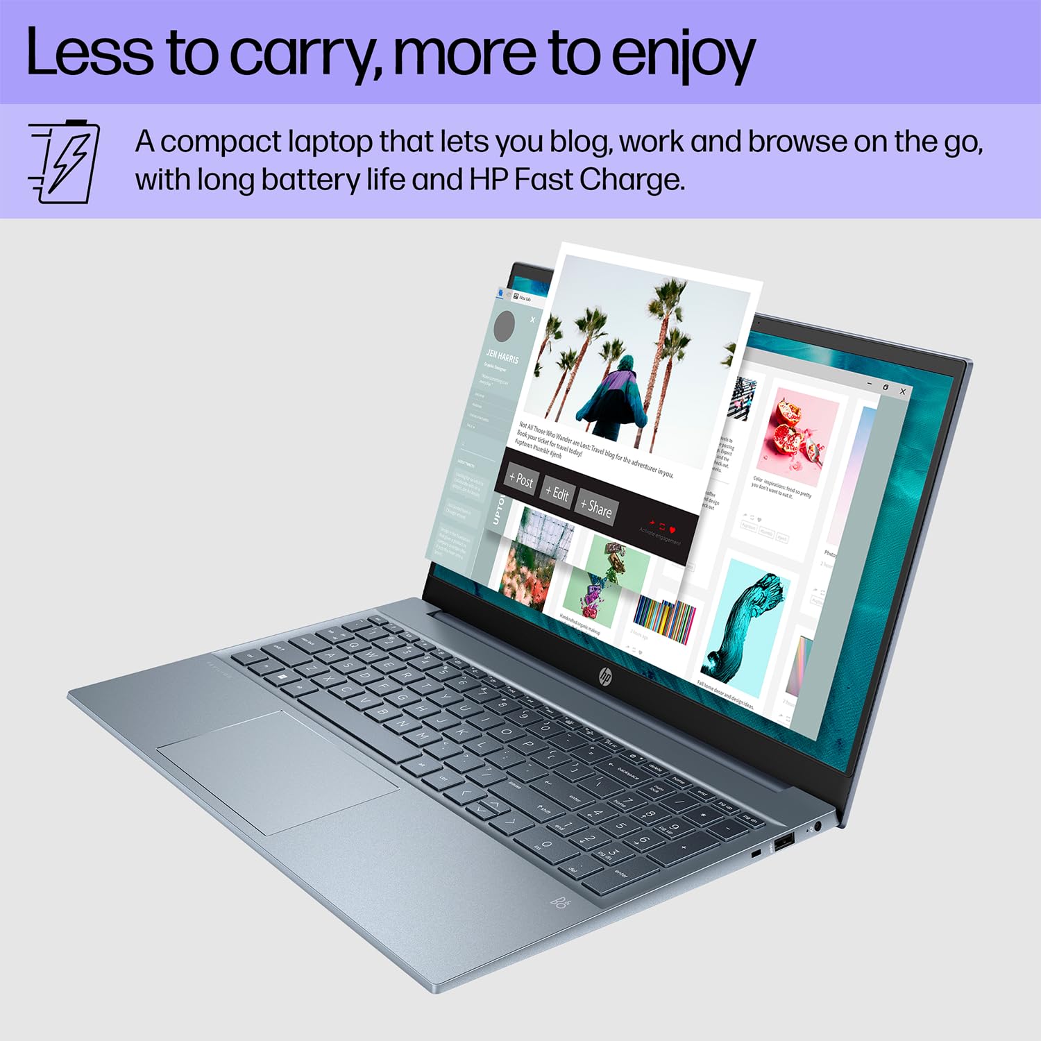 HP 2023 Newest Pavilion Laptop, 15.6" FHD Touchscreen, Intel Core i7-1355U Processor, NVIDIA GeForce MX550, 64GB RAM, 1TB SSD, Wi-Fi 6, HDMI, Webcam, Backlit KB, Windows 11 Home, Blue