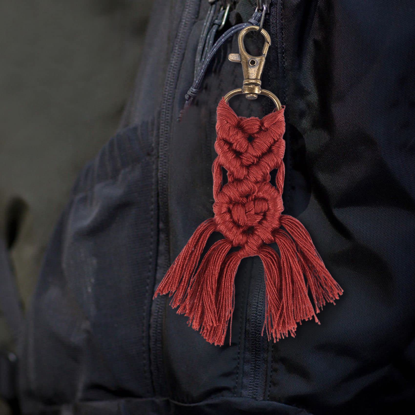 Laiaouay 11 Pcs Macrame Keychains Boho Woven Key with Tassels for Car Key Bag Pendant Purse Charm Unique Gift, Multicolor, 2.5 x 13cm