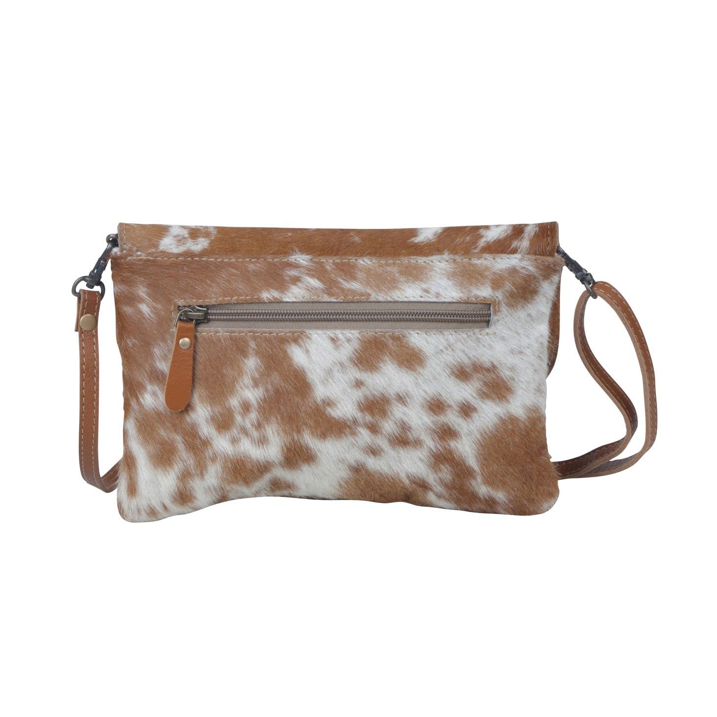 Myra Bag Brown Shells Hand-Tooled Bag S-3996