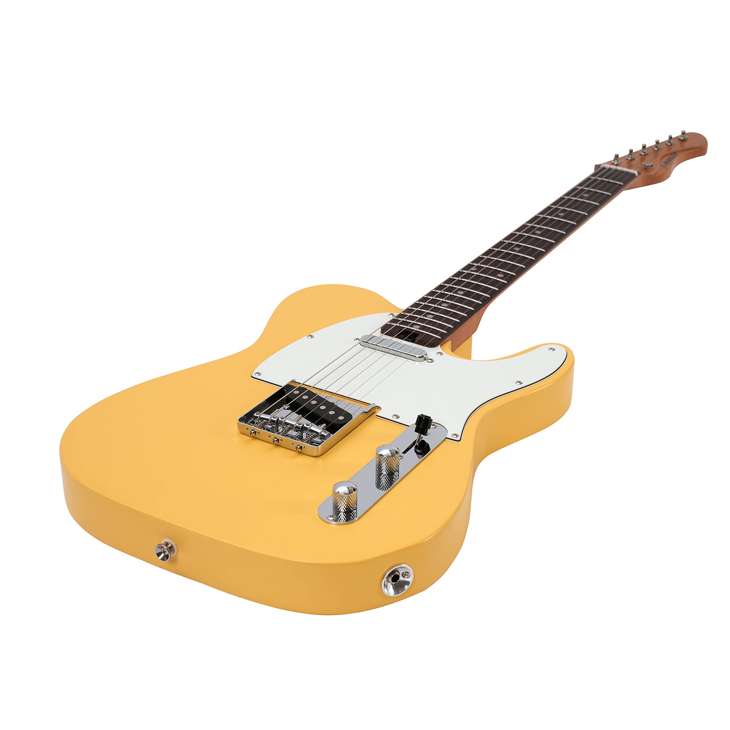 Latitude Lark Classic Electric Guitar, Alder Wood Nitro Paint Solid Body,Roasted Maple Thin C Neck Jumbo 21 Frets Modernist Fine Instrument, Rosewood fingerboard,Weight 7 lbs