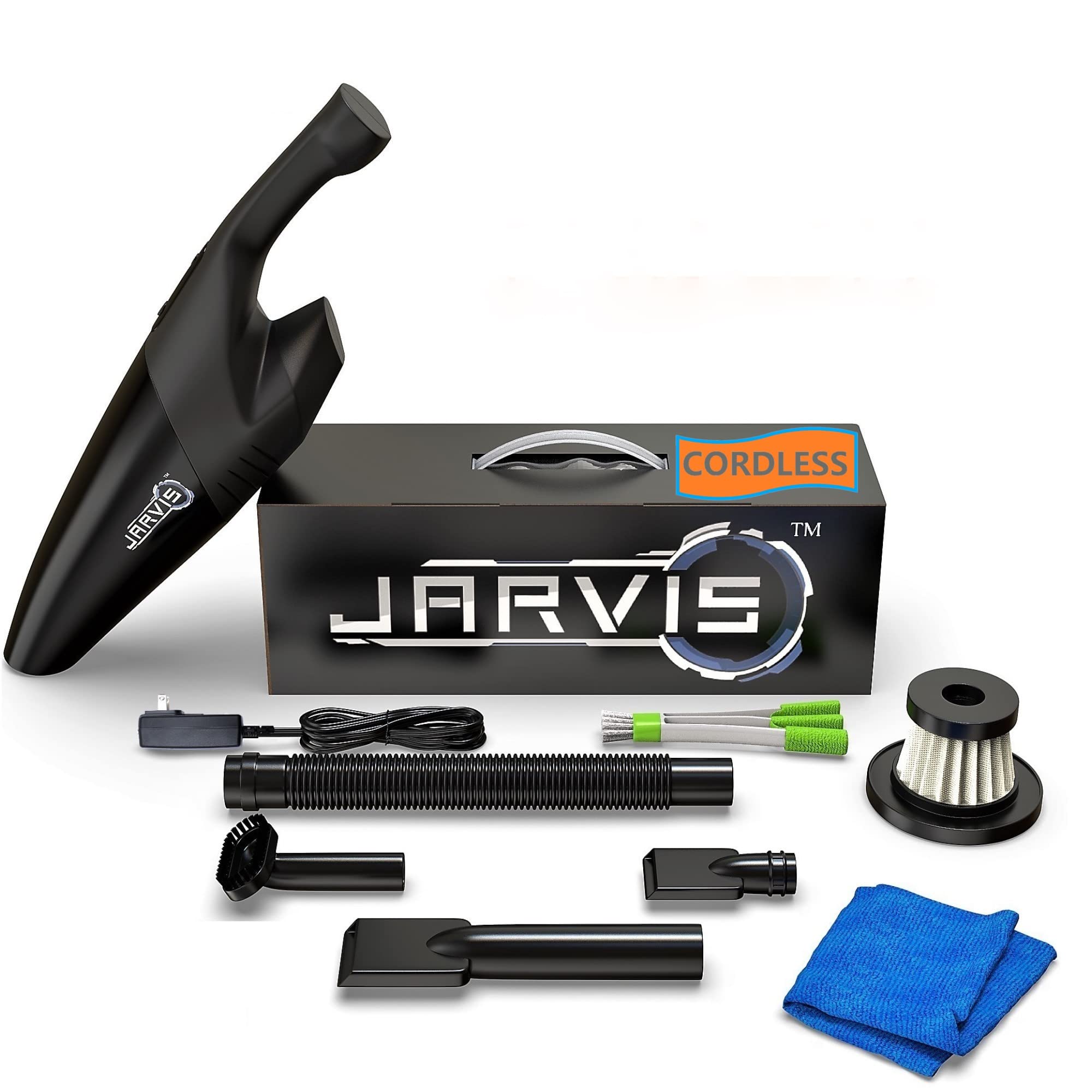 Jarvis Cordless Handheld Vacuum for Car Home Kitchen Portable Vacuum Cleaner High Power Rechargeable