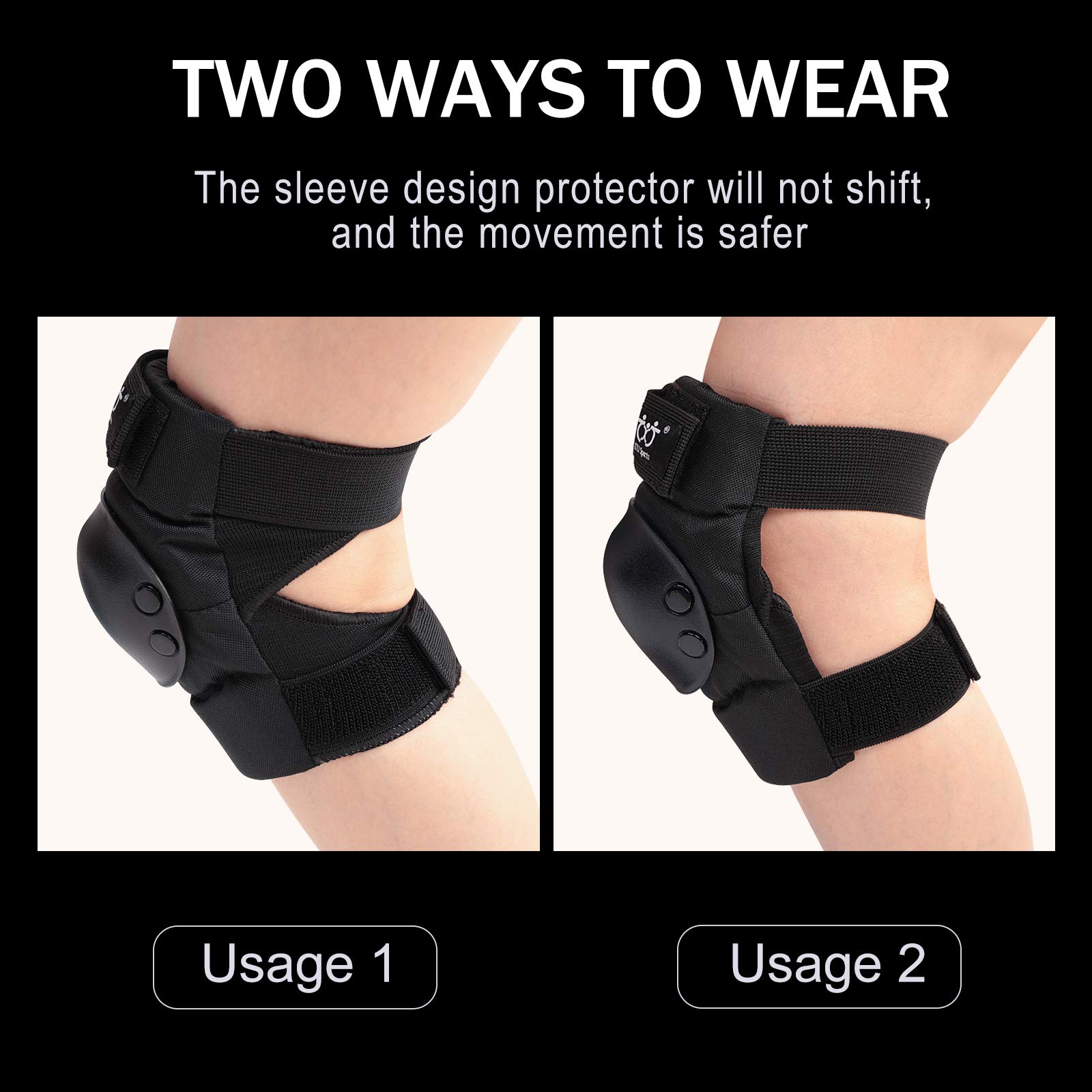 Kids/Youth Elbow Pads Knee Pads with Wrist Guards Protective Gear Skateboarding Pads Roller Skating Derby Bicycle Inline Skating Scooter Riding Hoverboards Bike Longboarding