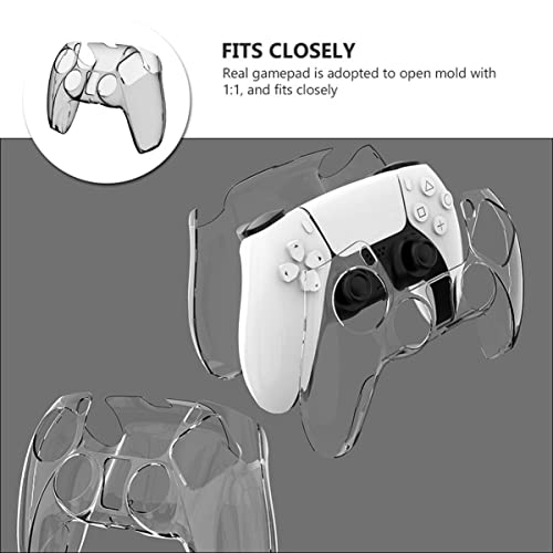 Mobestech 2pcs Protection Handle Color Conter Pad Cover Case Transparent Game Bundle Protector Gamepad Storage Accessories