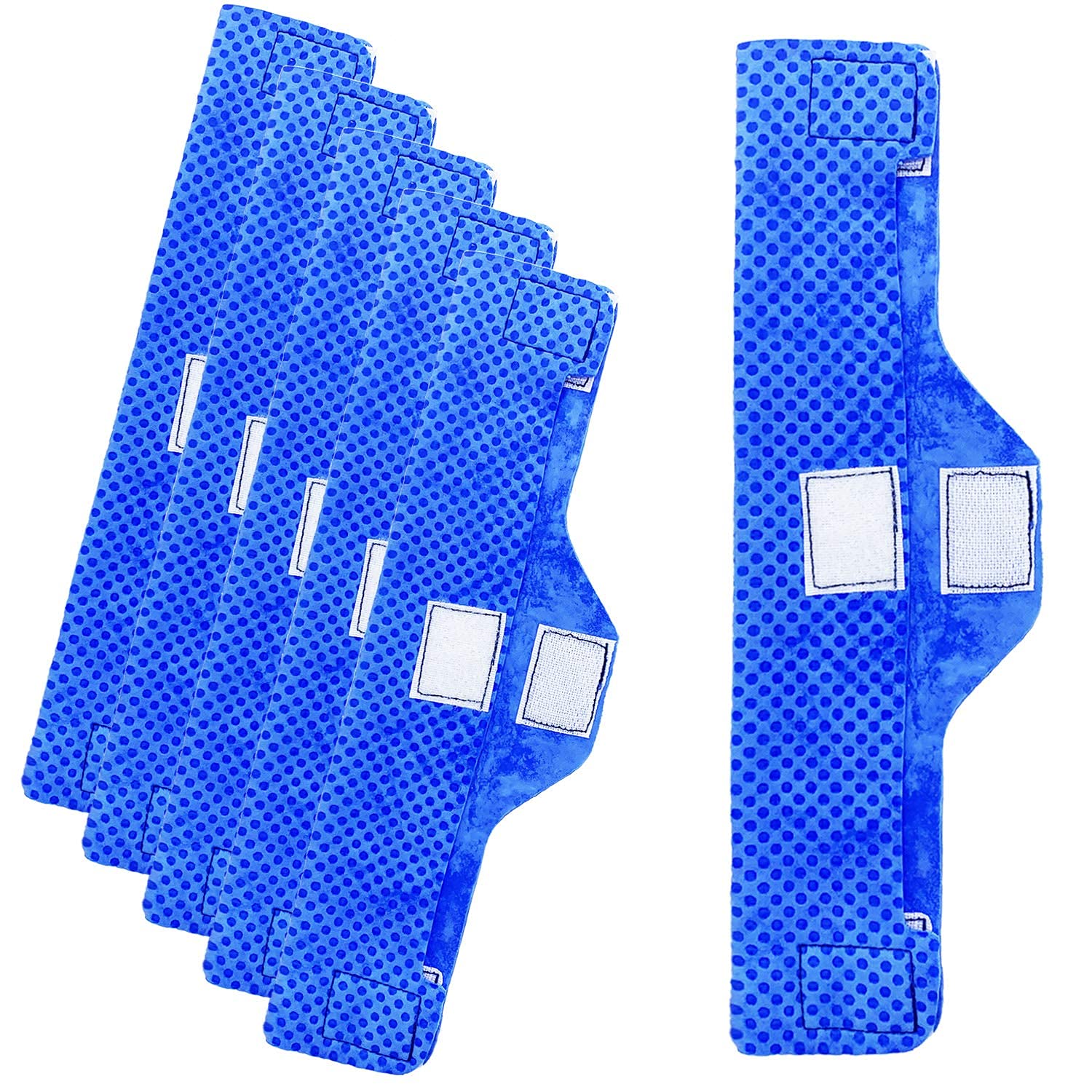 Iceyyyy 6 PCS Cooling Hard Hat Sweatband - Reusable Snap on Sweat Band Liner, Washable Absorber Terry Sweatband with Liner Snap, Quick Dry & Moisture Wicking Hard Hat Accessories