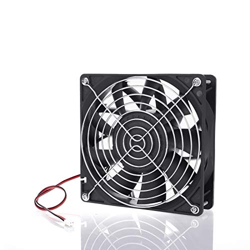 KEYFANCLUB High Airflow 140mm x 38mm DC Powerful Fan 12V 209CFM Cooling for Mining Machine 5.5Inch 14038