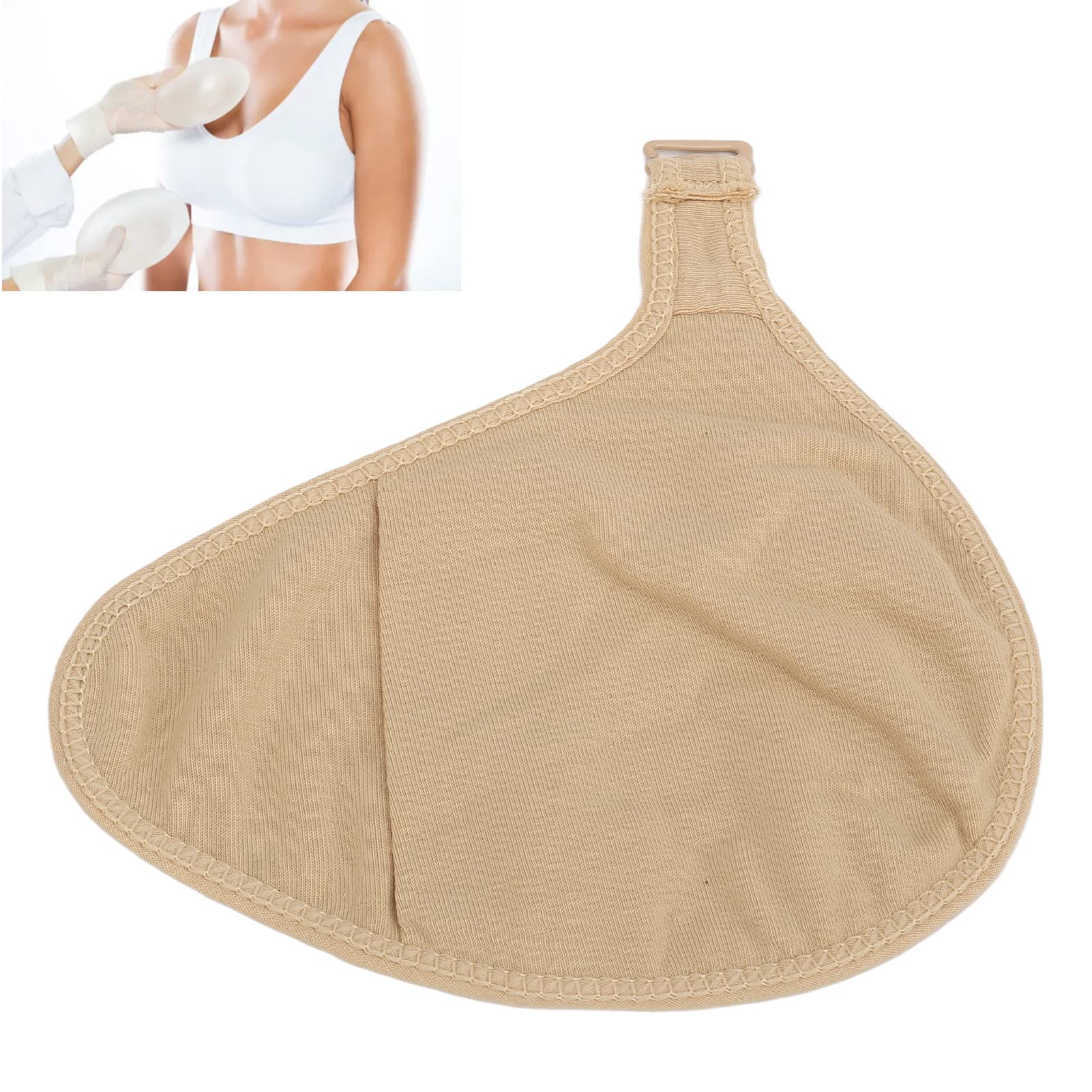 Hook Breast Protective Pockets Sleeves, Bra Insert Pads, Cotton Breast Form Light Ventilation Sponge Boobs for Breast Prosthesis, Breast Forms, Artificial Fake Boobs, Mastectomy
