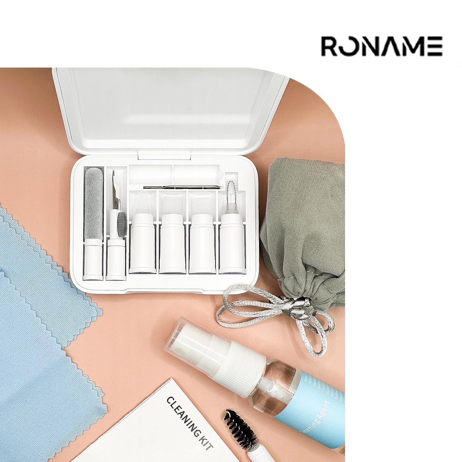 iPhone Cleaner Kit, Multi-Function Cleaning Repair Kit with Soft Brush for Airpod, Cleaner Kit for Phone Charging Port & Speaker, Charger Cables, Headphones, Watch, iPhone, iPad, Camera