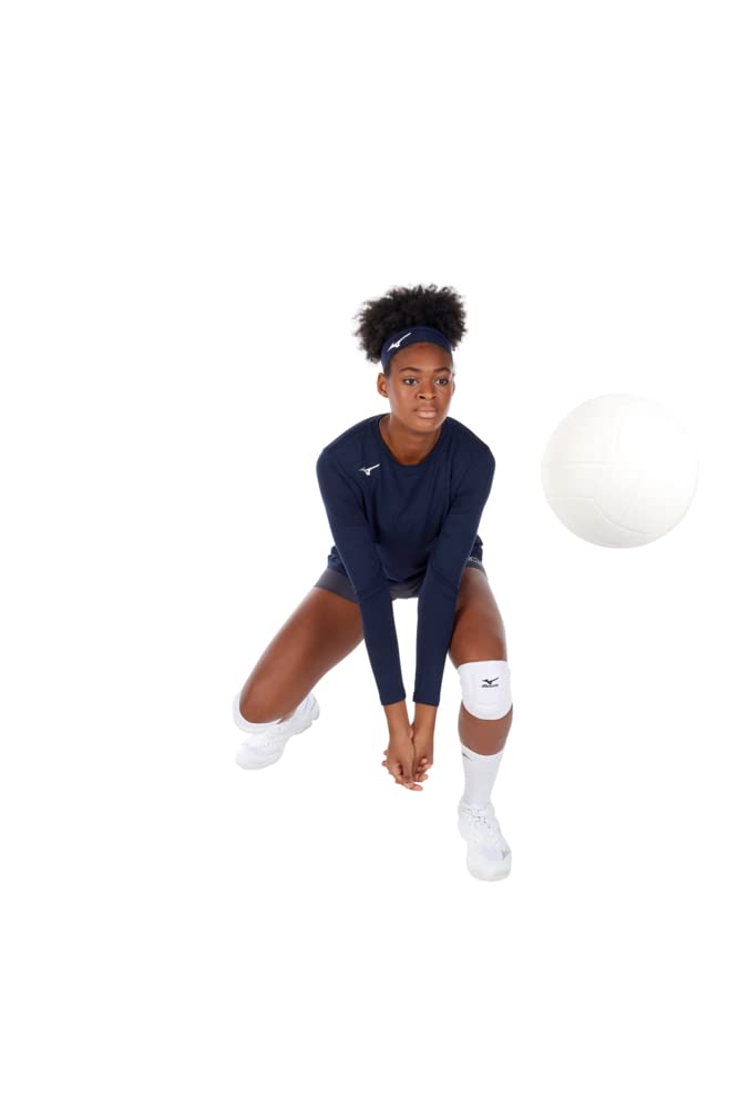 Mizuno Women's Standard Long Sleeve Attack Tee, Navy, Medium