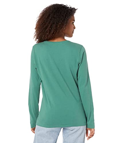 Life is Good. Women's Lit Up Cat LS Crusher-Lite Tee, Darkest Blue, XXX-Large