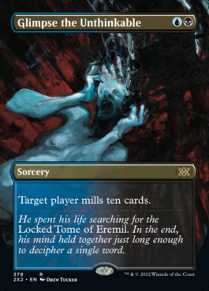 Magic: the Gathering - Glimpse The Unthinkable (378) - Borderless - Double Masters 2022