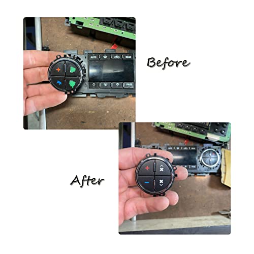 JUSTTOP AC Dash Button Repair Kit for GM Vehicles, Fits Select 07-14, GM Vehicles SUV Van Truck Car Interior Accessories