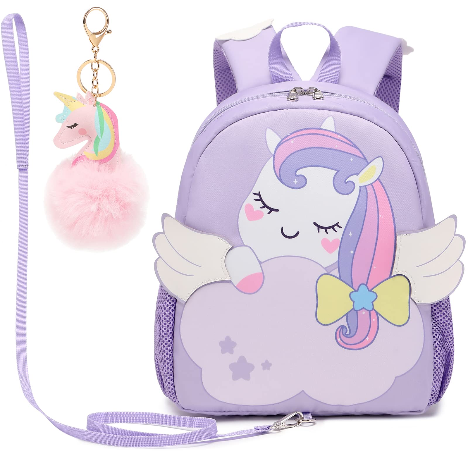 Meisohua Little Girls Backpack Water Resistant Toddler Backpack with Leash Mini Harness Backpack for Girls Children Preschool Backpack