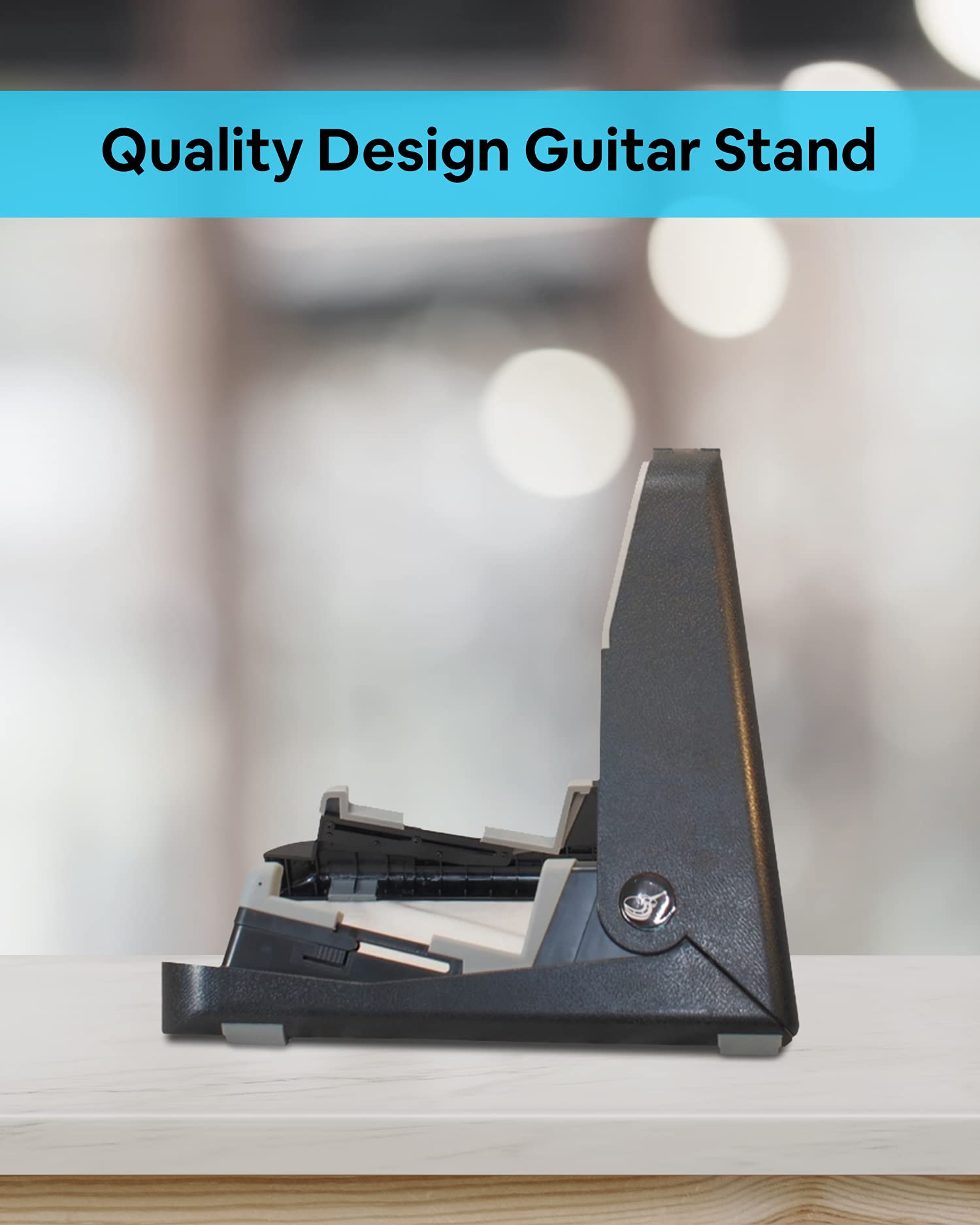 Journey Instruments Collapsible Guitar Stand β JTZJ002 Lightweight Stand for Guitars β Folding ABS Guitar Stand Fitting Any Size Guitars