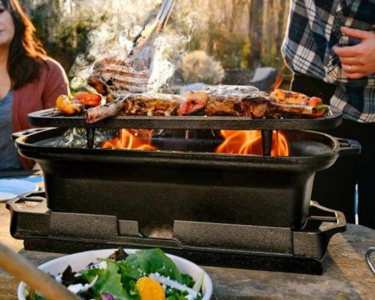 Lodge Sportsman's Pro Grill, 19.38 inches, Black