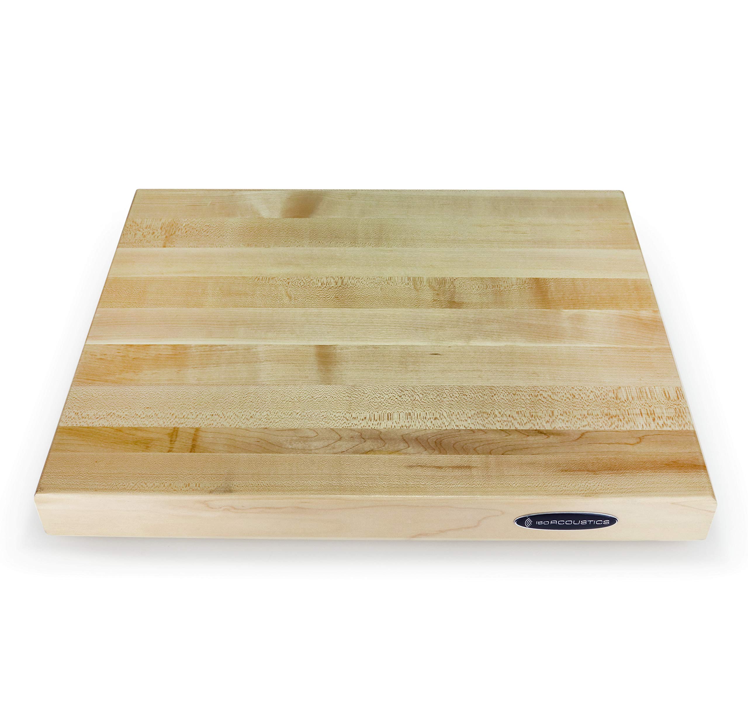 IsoAcoustics Delos Turntable Isolation Butcher Block Series: 1815M1 (18" W x 15" D x 1.75" H) Maple