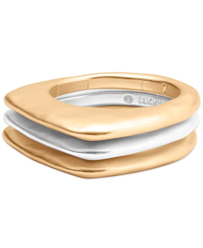 Lucky Brand Organic Metal Ring Stack