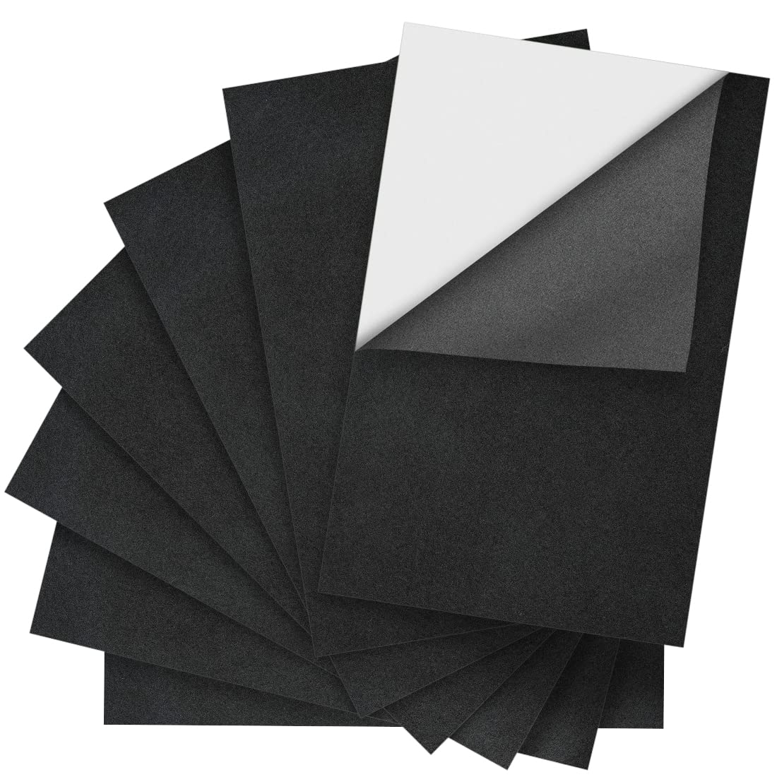 IOOLEEM Black Felt Sheets, Self-Adhesive Felt Sheets, 30pcs 7"x11.3"(Close to A4 Size - 18x28.5 cm), Pre-Cut Felt Sheets for Crafts, Craft Felt Fabric Sheets, Sewing Felt Rectangle for Patchwork.