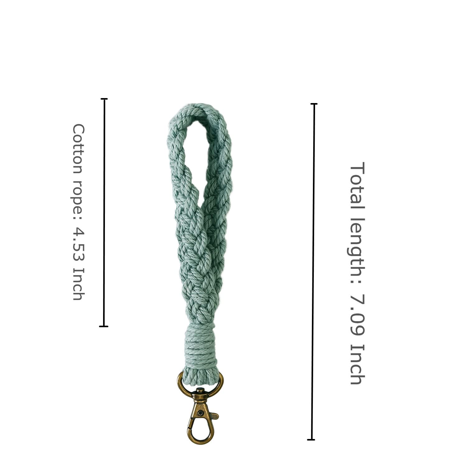 Poagoep Macrame Boho Keychain Bracelet Handmade Wristlet Keychain Keyring Holder Wrist Lanyard for Women(1)