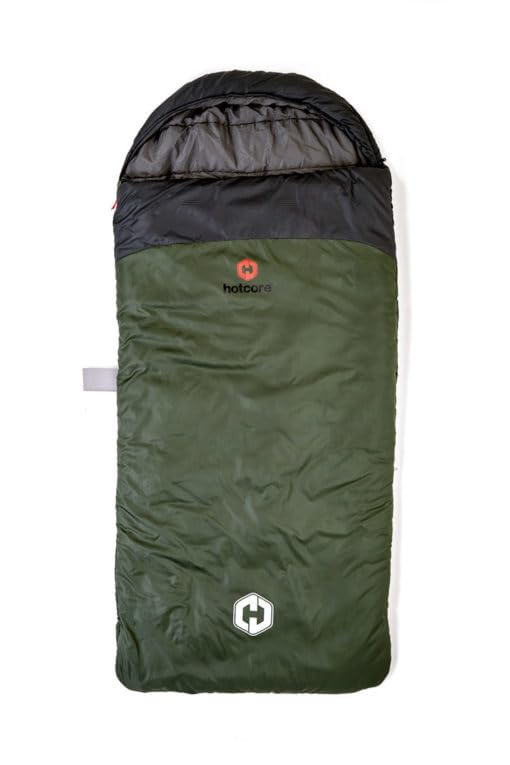 Hotcore Fatboy 400-3/4 Season Oversize Rectangular Sleeping Bag 93"x42" - Multi Season Lightweight Compact -7°F to-22°F (-22°C to -30°C)
