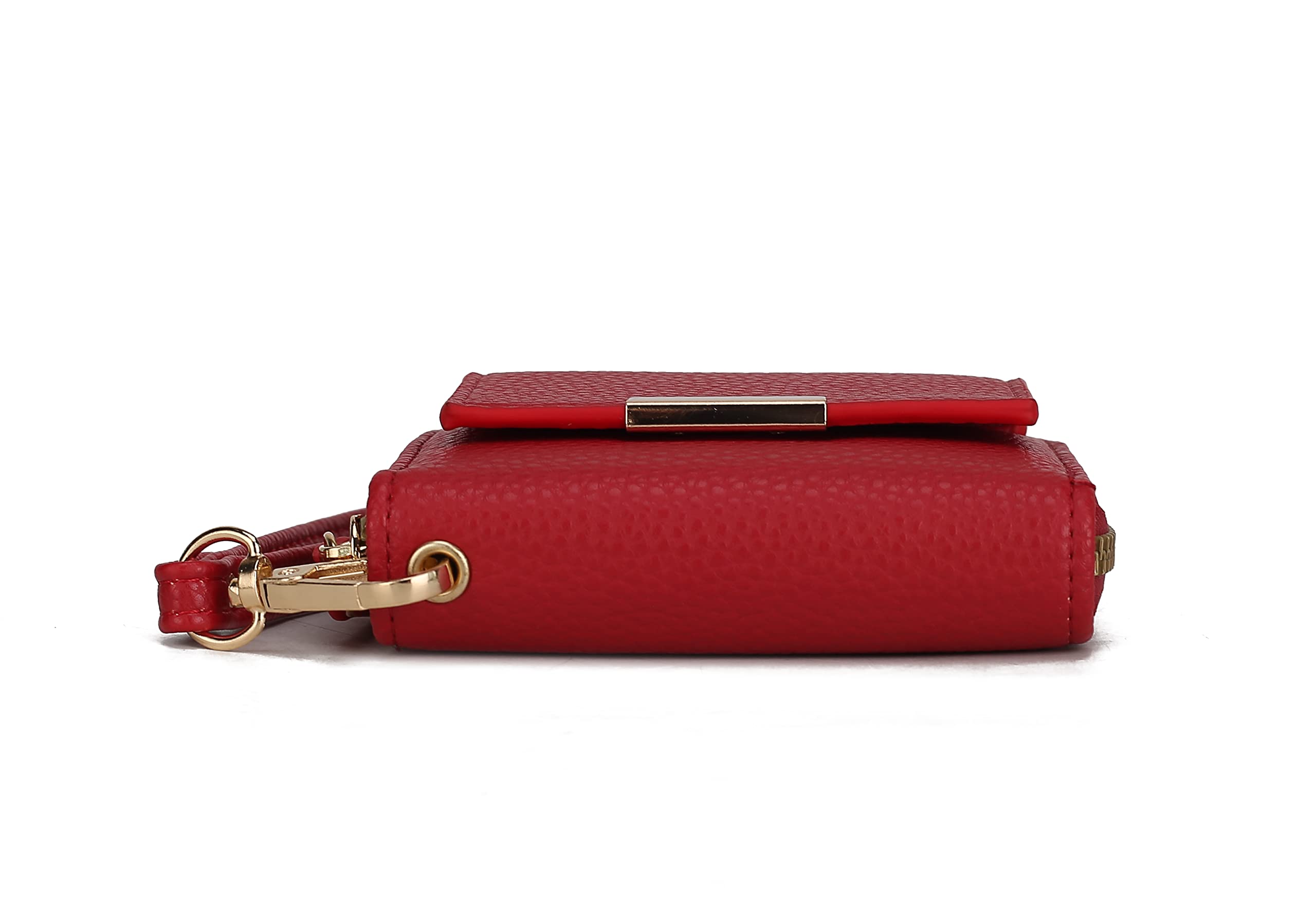 MKF Wristlet Wallet for Women, Multi Card Slots – PU Leather Bag Purse – Lady Fashion Clutch Handbag Removable Strap