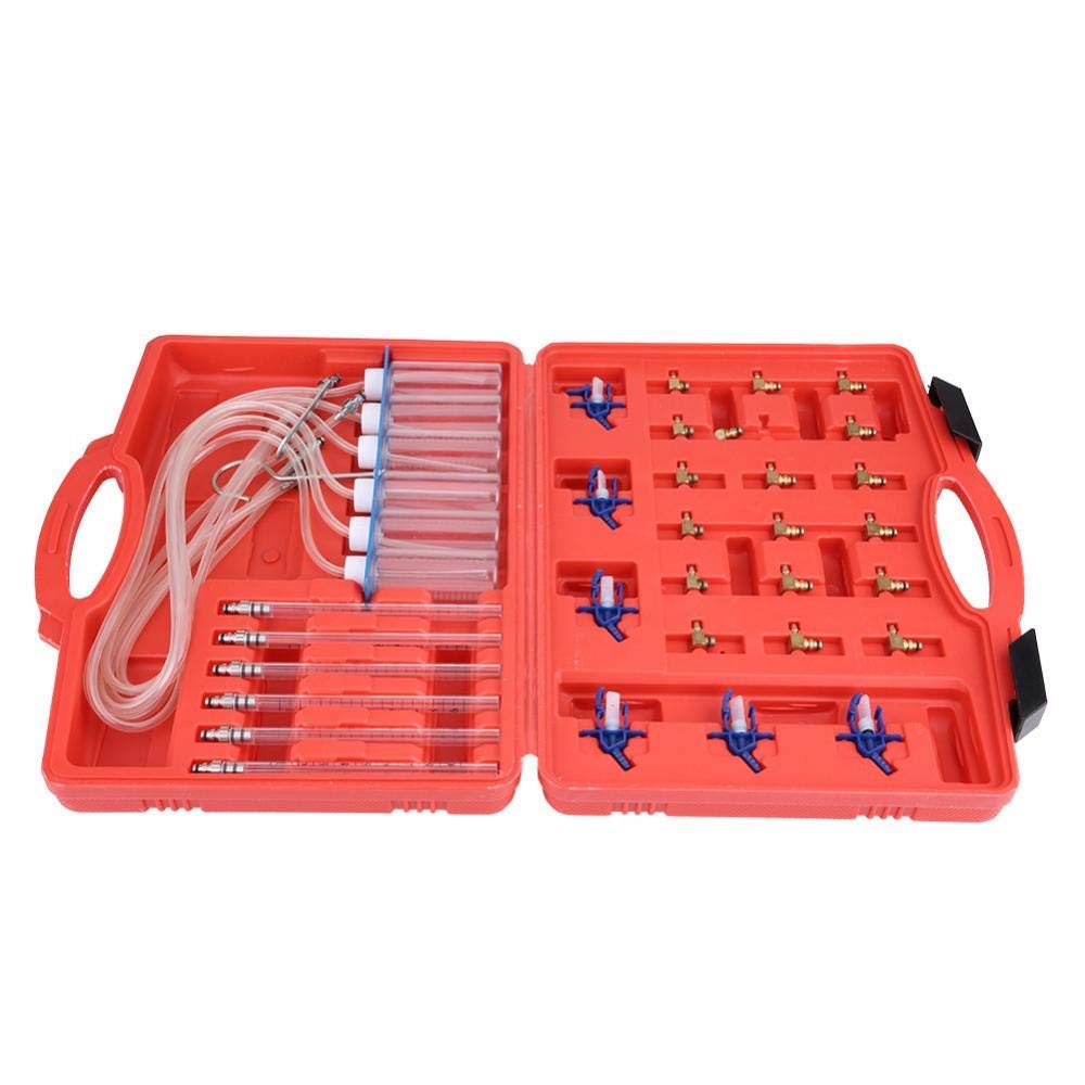 Injector Flow Diagnostic Cylinder Common Rail Adapter Tester Fuel Line Test Tool Kit W/Nozzle Tester Flow Meter Test Tools