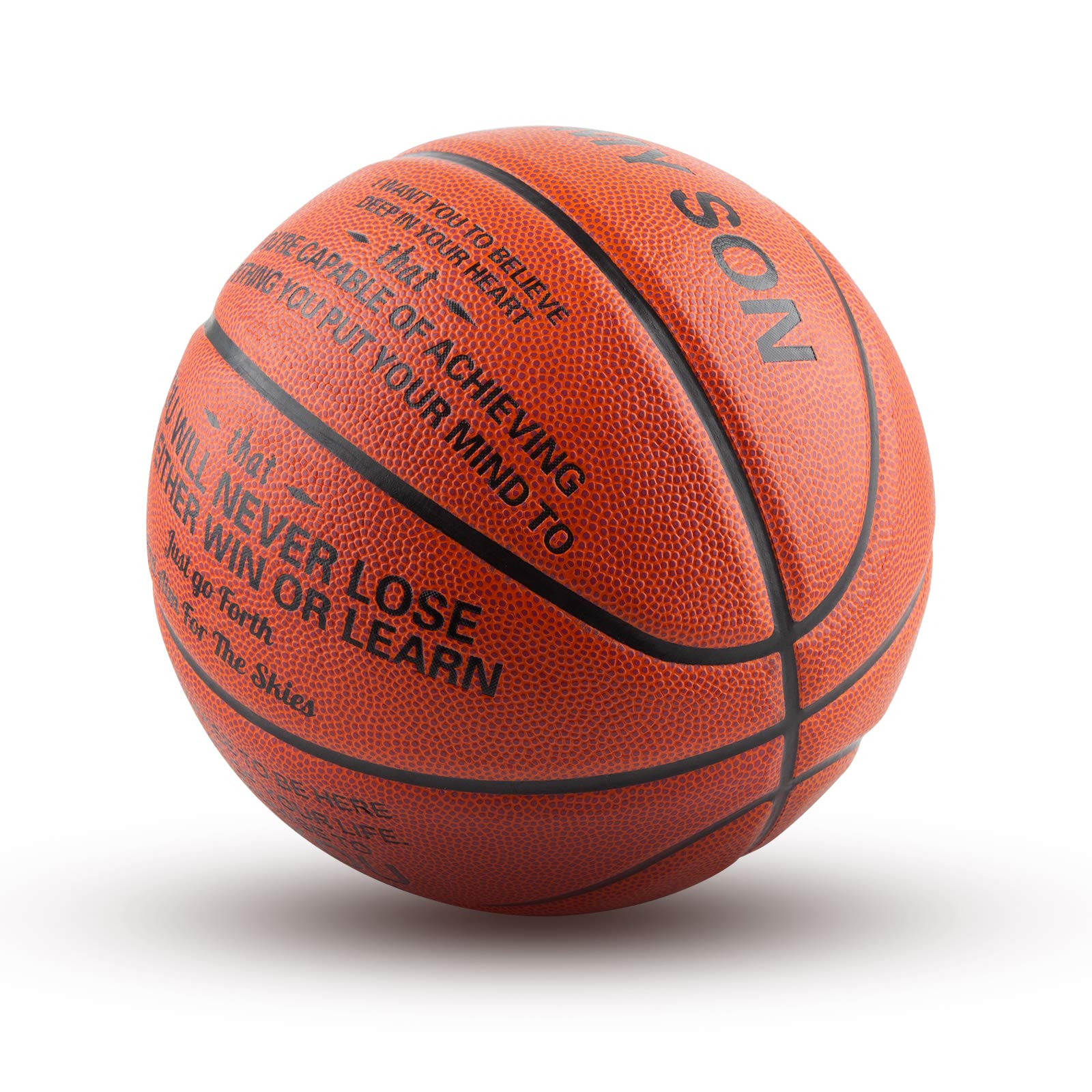 KAAYEE Engraved Basketball for Son from Mom, Personalized 29.5" Basketball Son Gifts from Mom, Custom Birthday Graduation Christmas Back to School Gift for Son from Mom