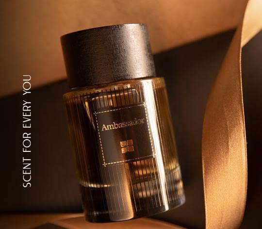 INTENSE OUD Ambassador Men EDP - Eau De Parfum 100ml(3.4 oz) | Mandarin, Bergamot, Pepper, Violet, Orris, Notes | Ideas Fragrance Collection