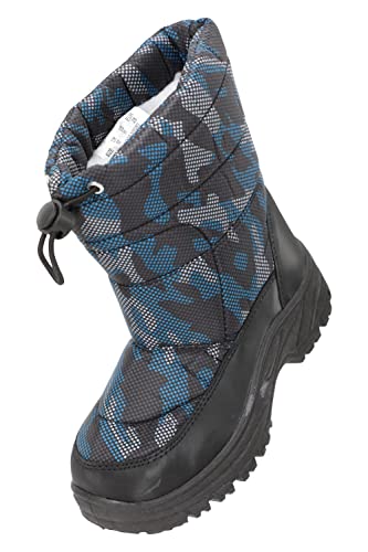 Mountain Warehouse Caribou Toddler Adaptive Snow Boots Black Kids Shoe Size 7 US