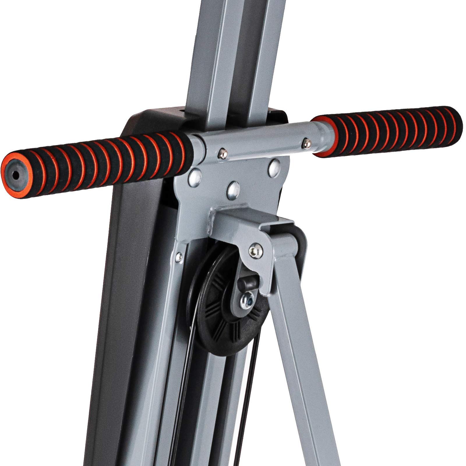 Hihone Vertical Climber Adjustable Exercise Climber Trainer, 400Lbs Capacity Steel Frame Cardio Climber Full Body Stair Climber,Home Gym Exercise Folding Climbing Machine for Men and Women