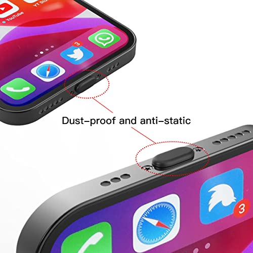 Port Plug for iPhone Lightning Charging Port - 20PC iPhone Dust Plug Charging Port Plug for iPhone 14 Pro Max iPhone 14 13 12 11 8 7 X XR XS SE Pro Max & iPad Mini/Air Pods, w/Port Cleaning Brush
