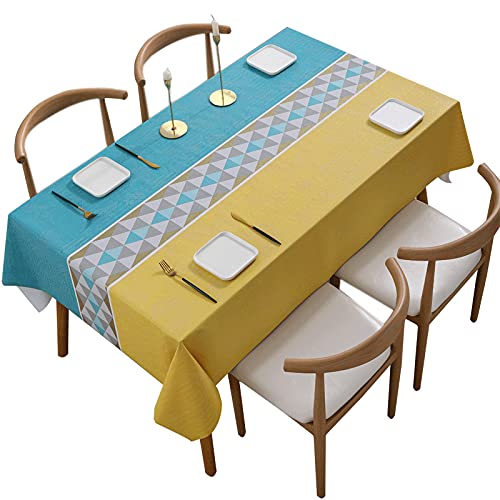MLQL Nordic Style Printed Rectangular Tablecloth Dining Table Wedding Decoration Waterproof Dining Table Coffee Table Cover A4 140x210cm
