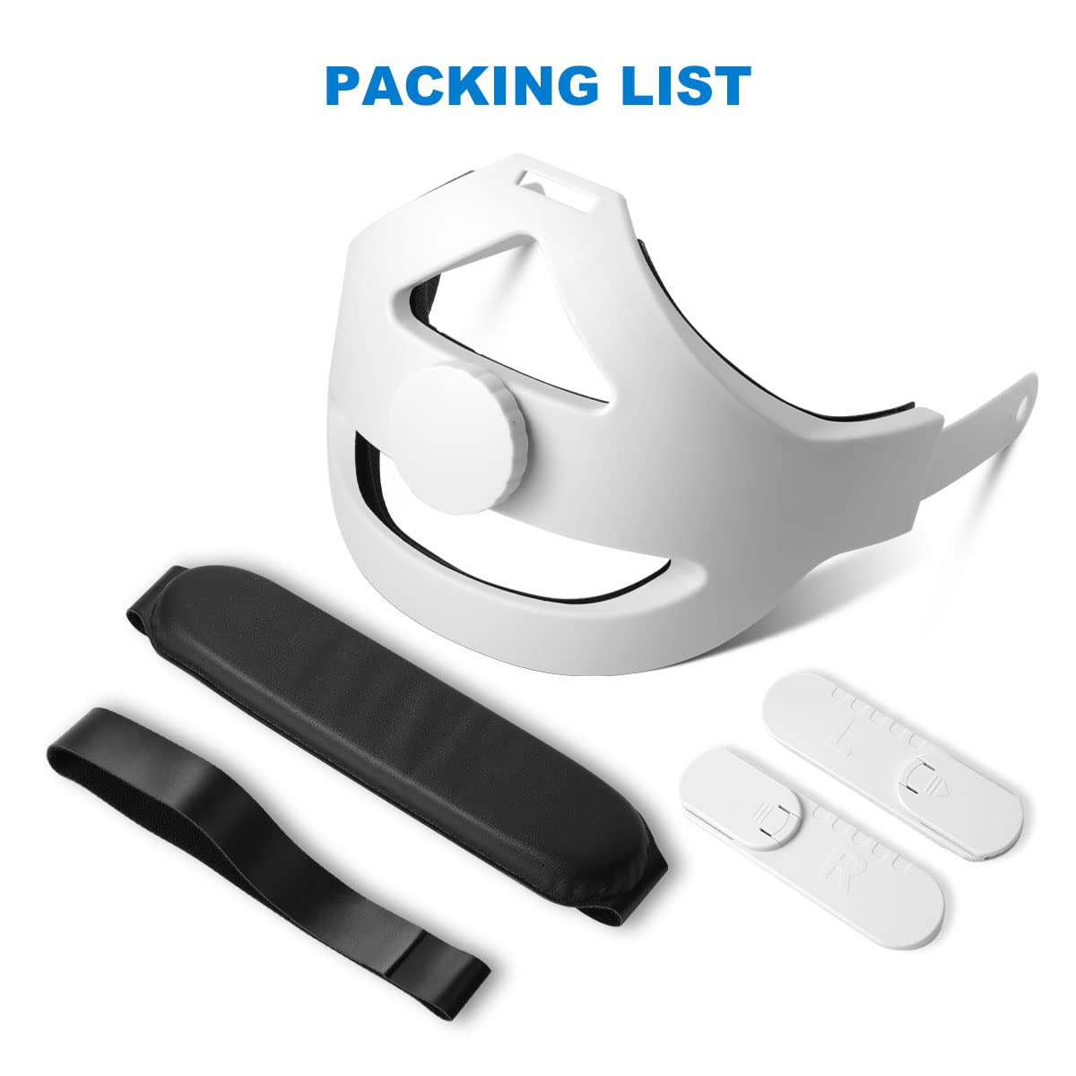 LANMU Adjustable Head Strap Compatible with Oculus/Meta Quest 2, Replacement Elite Strap for Enhanced Support and Comfort in VR
