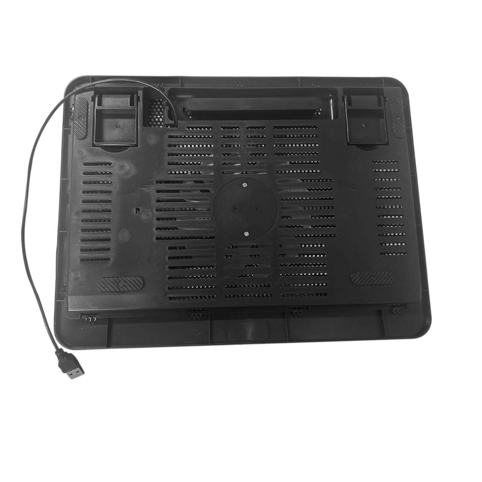 Laptop Cooling Pad, Laptop Cooler Cooling Pad, Laptop Cooler Stand with Height Adjustable, Laptop Cooling Pad with Cooling Fan, Laptop Fan with No Light, Adjustable Mounts Laptop Cooling Stand for Lap