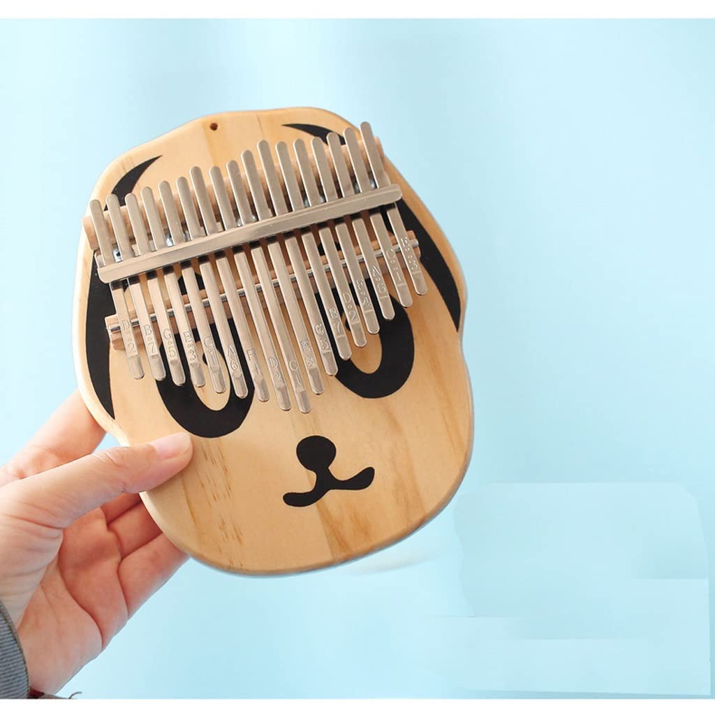 KXDFDC Mini Kalimba 17 Keys Thumb Piano with Tune Hammer Wood Hand Finger Piano Mbira Gifts for Beginners (Color : E, Size : 17 Keys)
