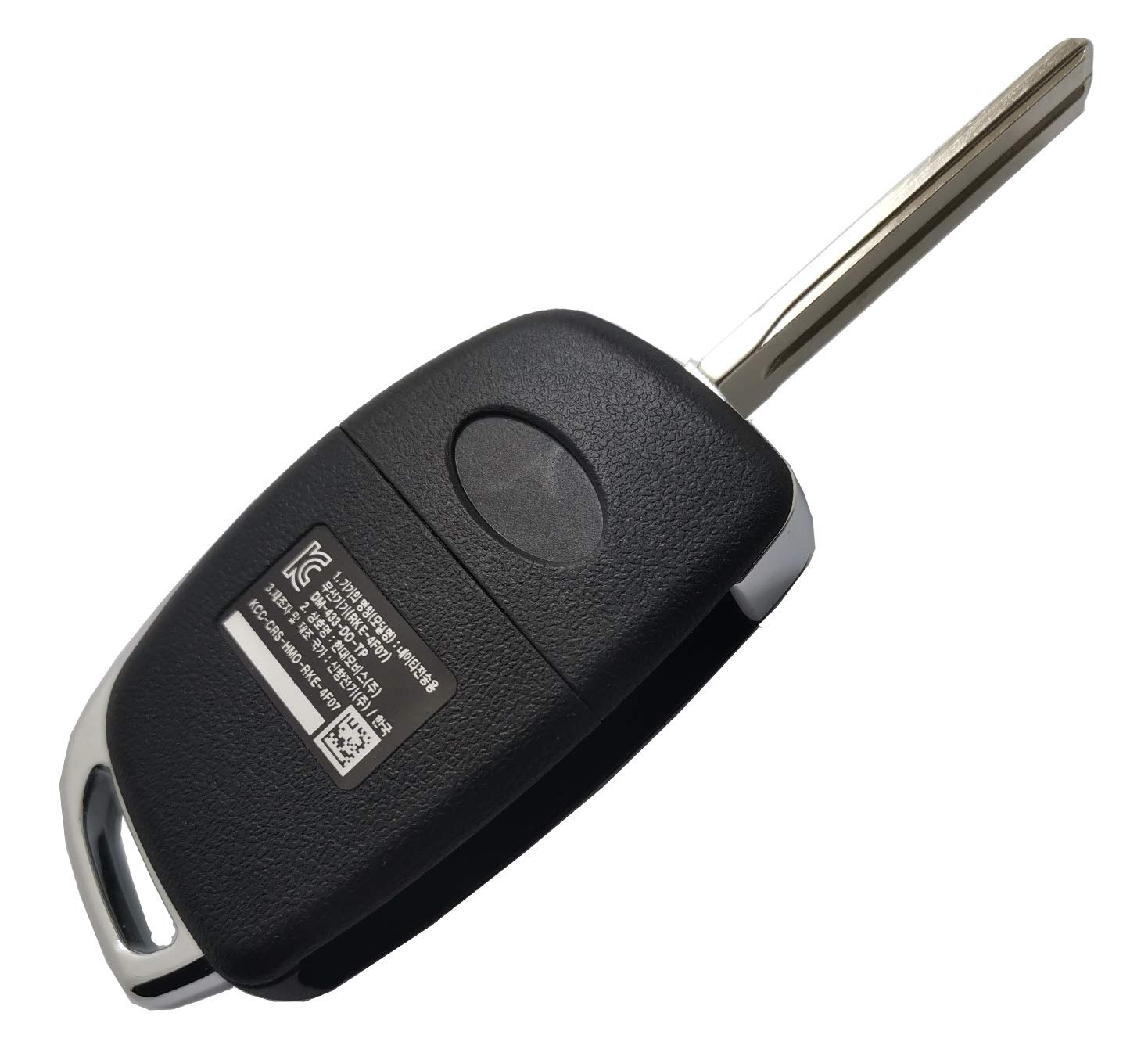 Key Fob Case Fits for Hyundai Santa Fe Sonata Flip Folding Keyless Entry Remote Replacement Key Fob Shell with Screwdriver and Uncut Blade (4 Buttons)