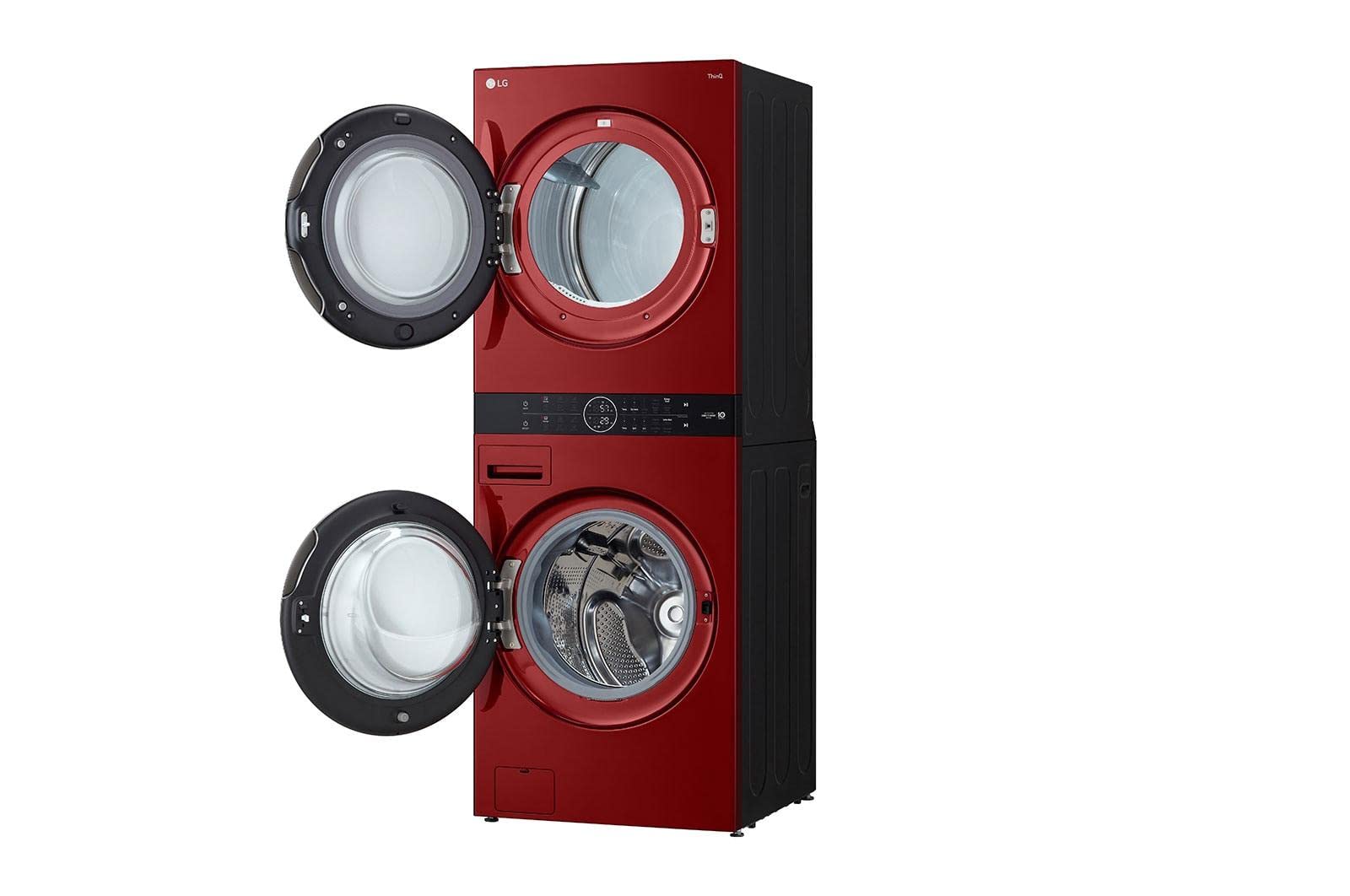 LG WKEX200HRA WashTower Washer and Dryer with TurboWash (Candy Apple Red)