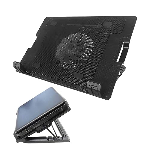 Laptop Cooling Pad, Laptop Pad with Fan, Laptop Cooler Fan Notebook Stand, Portable PC Cooling Pad Heat Protection, Laptop Cooling Pad, Adjustable Laptop Cooling Fan Stand, Computer Accessories