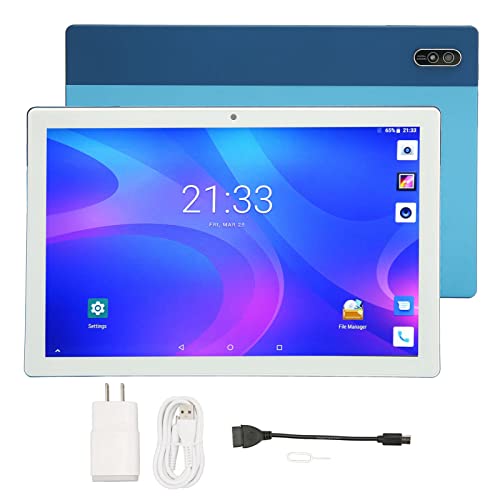 PUSOKEI for Android Tablet, 10 inch Tablet with Dual Cameras 8MP 13MP, 8800mAh Tablet MT6750 8 Cores 2.0GHZ 8GB256GB,10 Inches HD IPS 5G WiFi Tablet(US Plug)