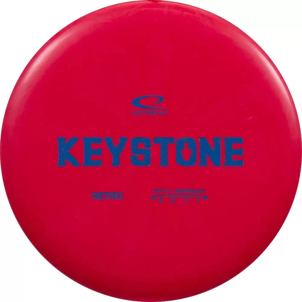 Latitude 64 Retro Line Keystone Putt & Approach Golf Disc [Colors May Vary] - 173-176g