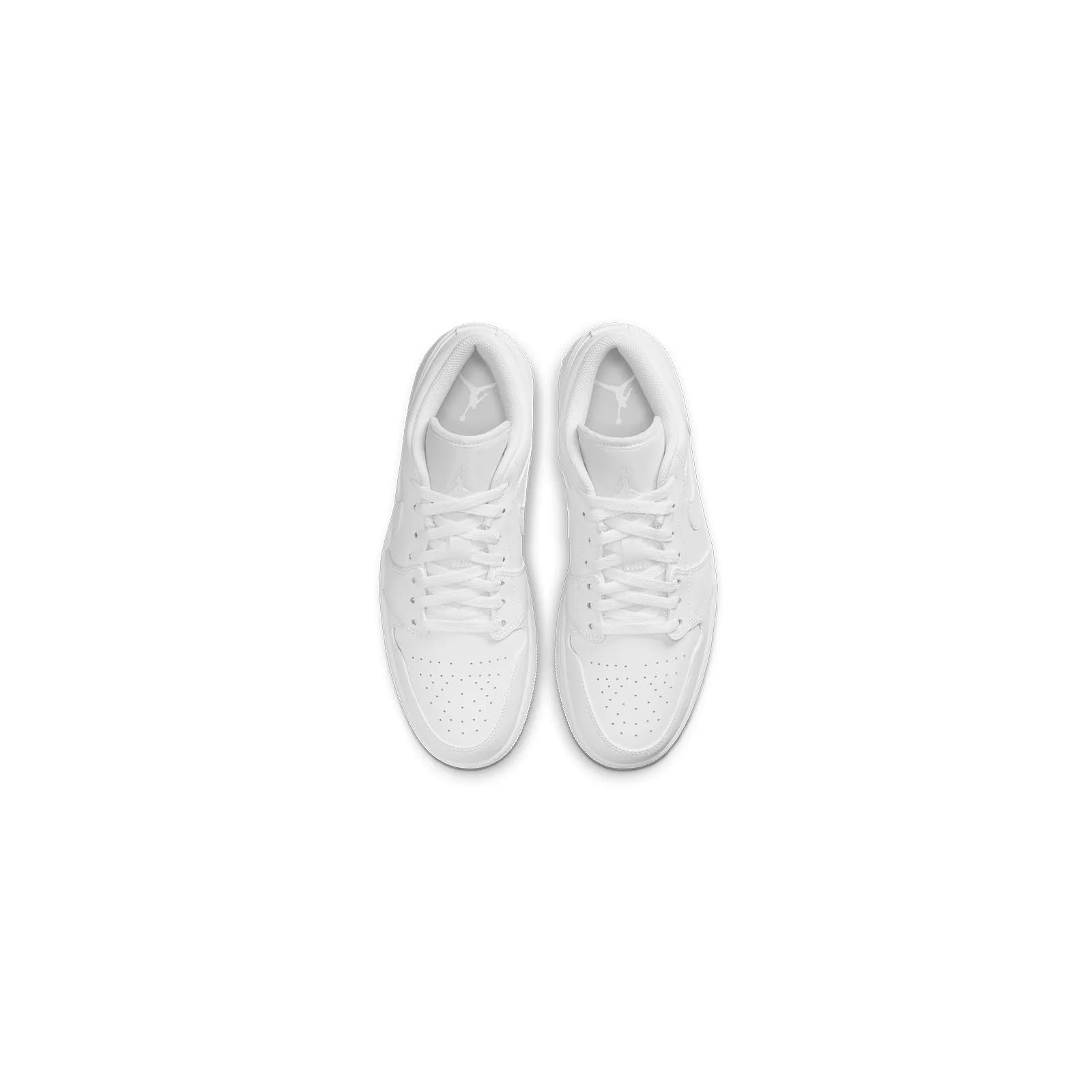 Jordan Mens Air Jordan 1 Low 553558 136 - Size 8.5 White/White-White