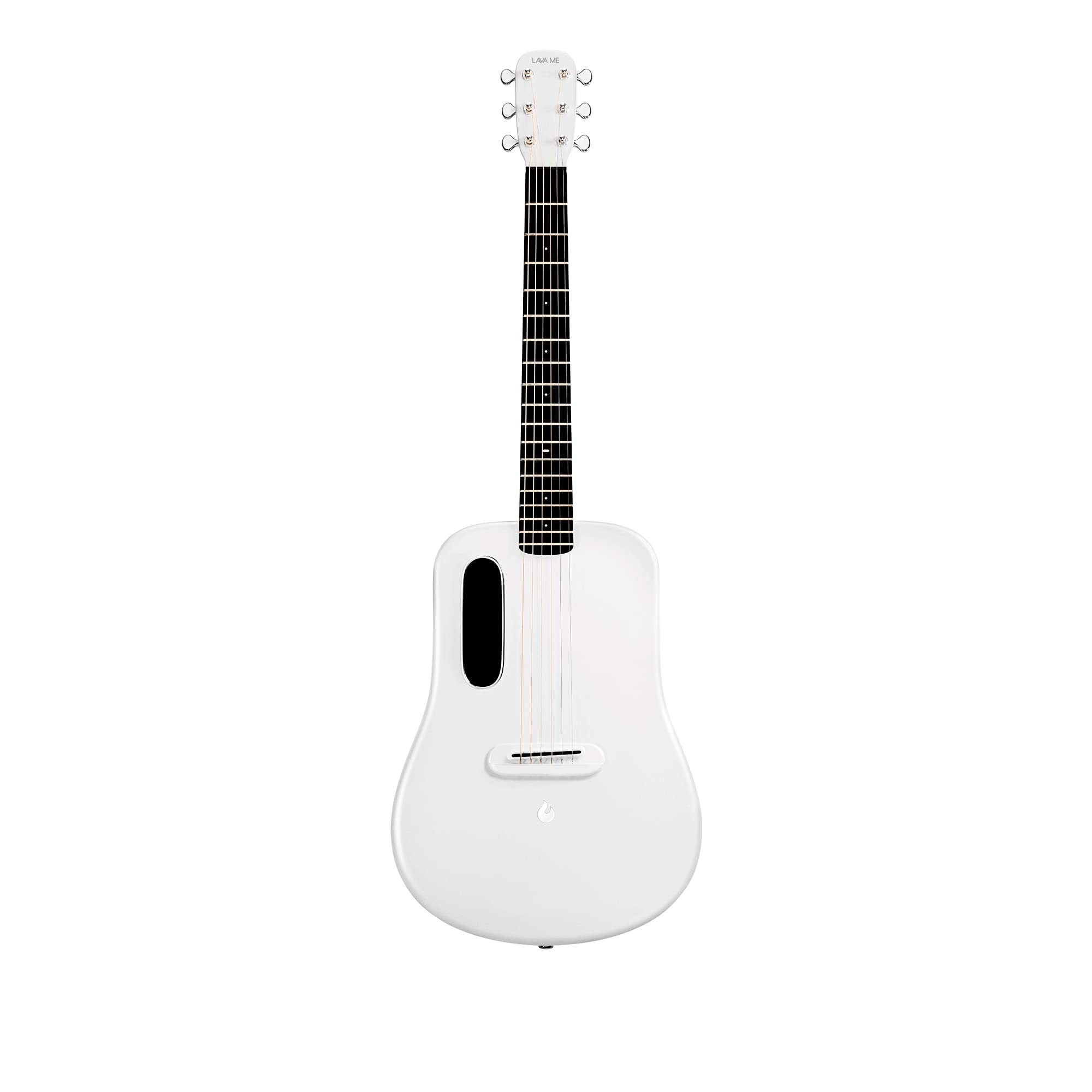 LAVA ME 3 Smartguitar, Carbon Fiber Acoustic Guitar with Tuner, Recording and Beat Functions, Multiple Performance Effects, Suitable for Beginners, Adults, Right Travel Guitar(White 36 inch Space Bag)